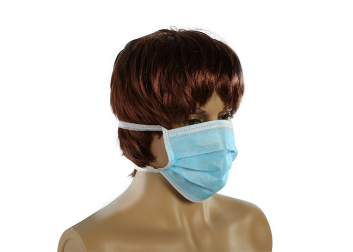 Máscara quirúrgica disponible de 3 capas con el lazo en los hospitales ...